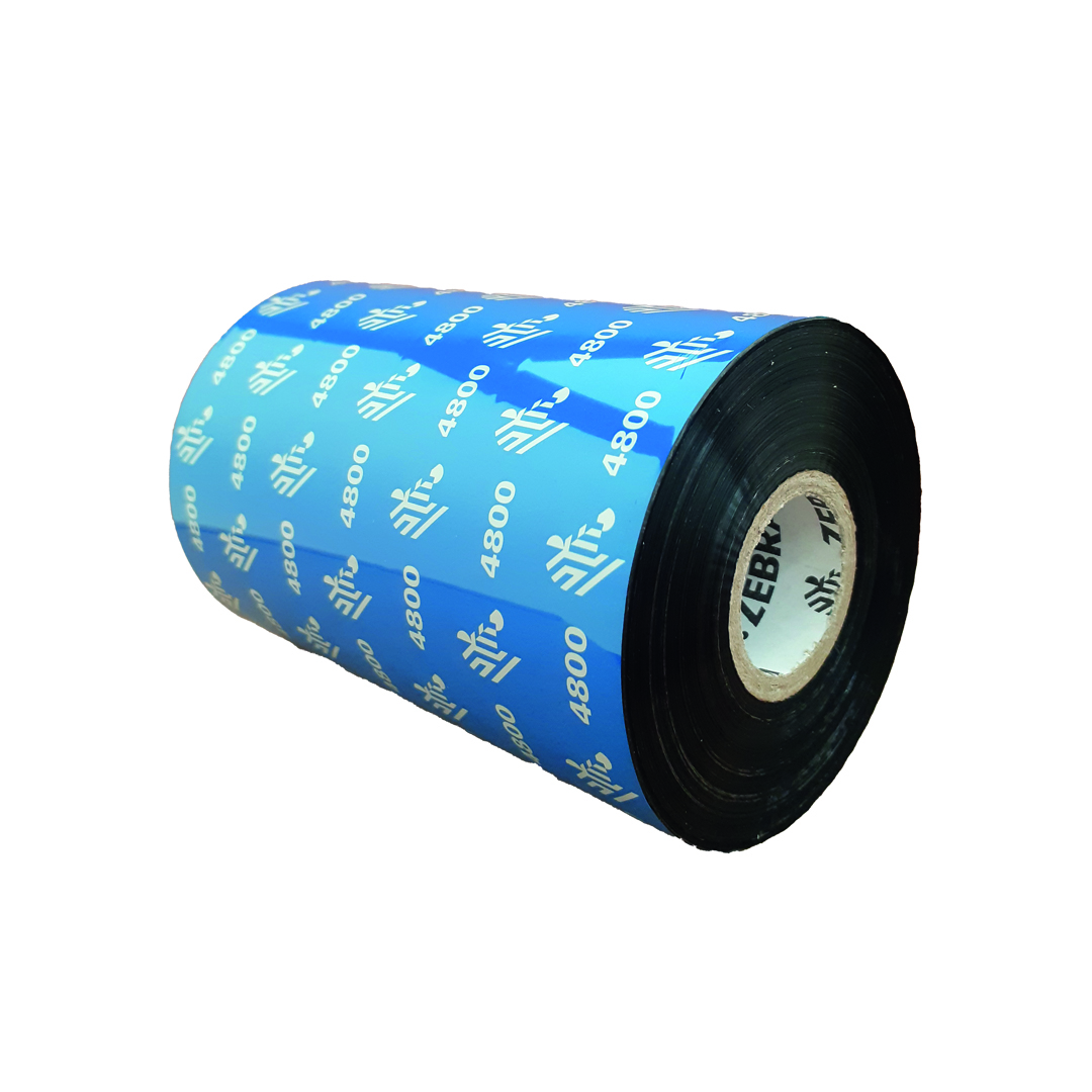 Zebra ribbon 4800 resina mm 110x450 m avvolgimento esterno